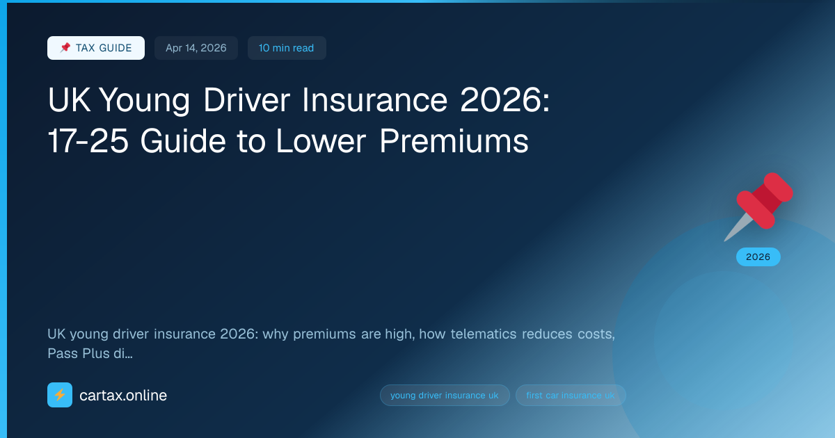 UK Young Driver Insurance 2026: 17-25 Guide to Lower Prem...